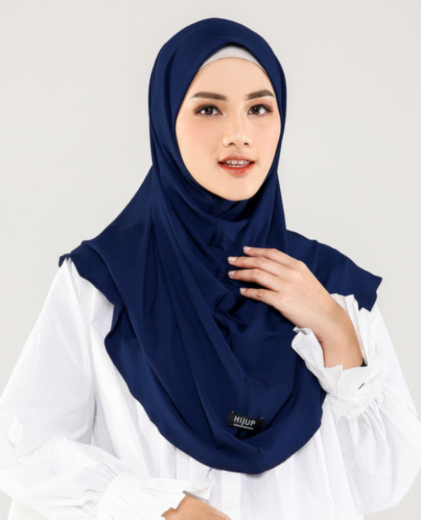 Hijab Dengan Motif Floral Desain Id